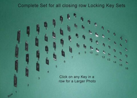 SW501F Compressor Blade Closing Locking Keys - ROMCO Manufacturing